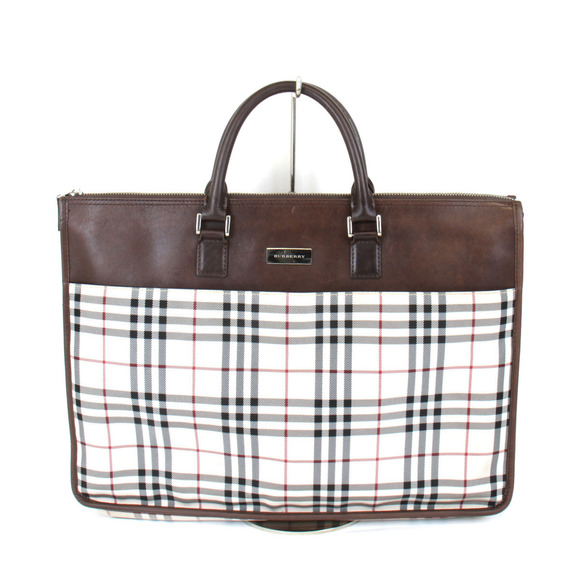 Burberry | Bags | Burberry Business Beige Dark Brown | Poshmark